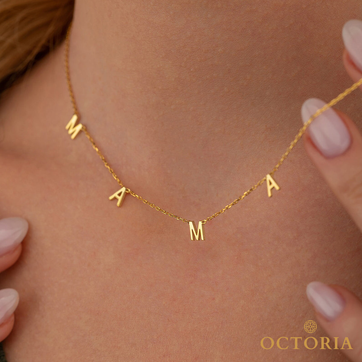 Collier or 18k M A M A - Ref Col0057 – octoria.jewelry